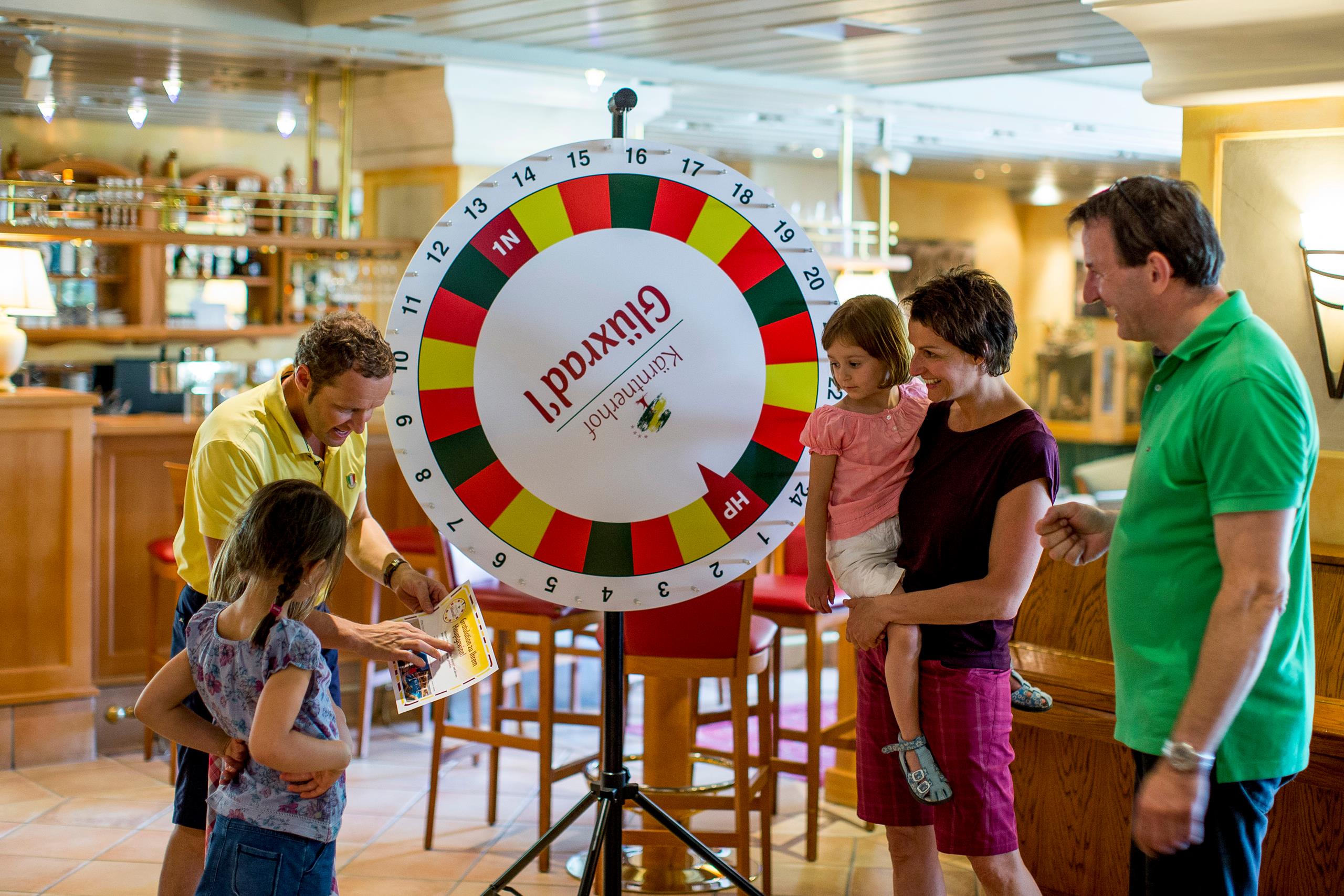 Wheel of fortune 🍀 | hotel Kärntnerhof in Bad Kleinkirchheim